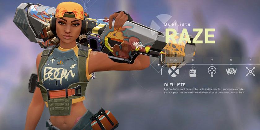 Raze va bien subir un rééquilibrage de ses capacités