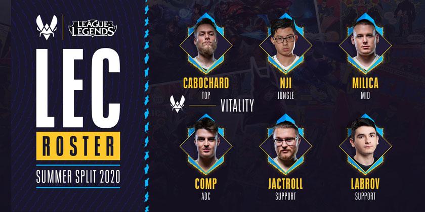 Mercato LoL : Vitality officialise ses équipes pour le Summer Split