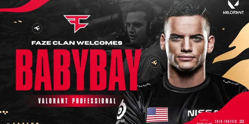 FaZe Clan officialise le recrutement de Babybay