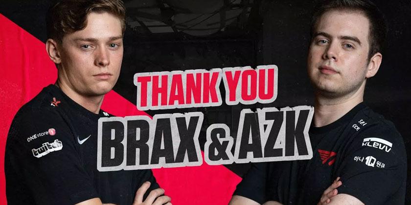 Brax et AZK quittent l'équipe T1 Valorant