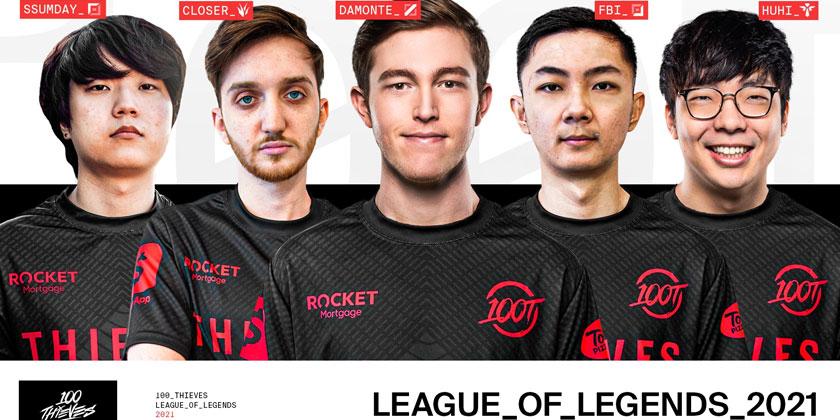 Mercato LoL : 100 Thieves complète son équipe avec Damonte et Huhi