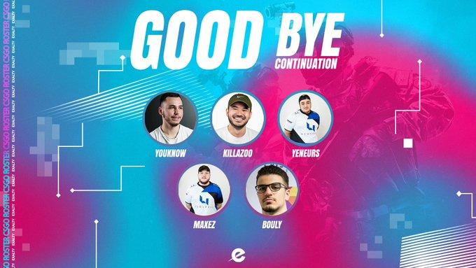 Exalty et CSGO c’est terminé