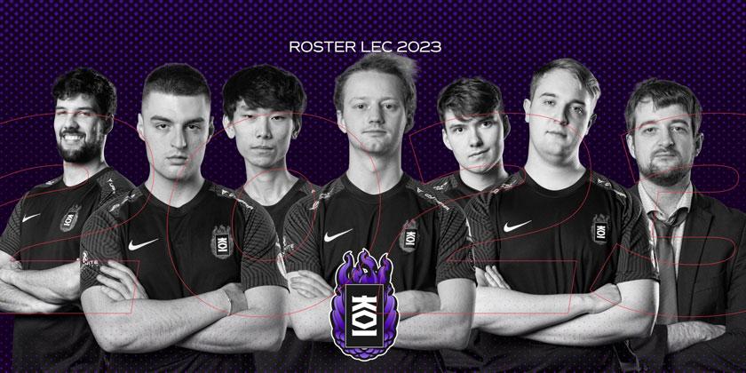 Mercato LoL : KOI dévoile son équipe LEC 2023 et confirme le ...