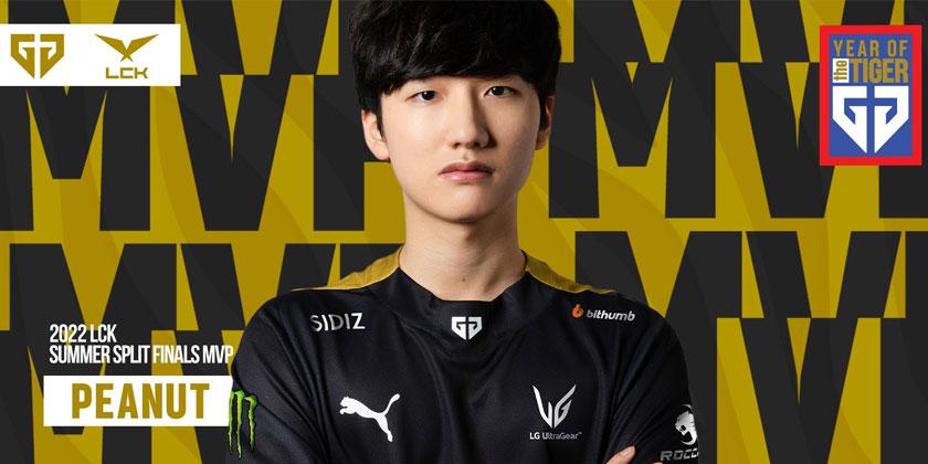 Peanut remporte le MVP de la finale des playoffs de la LCK Summer Split 2022