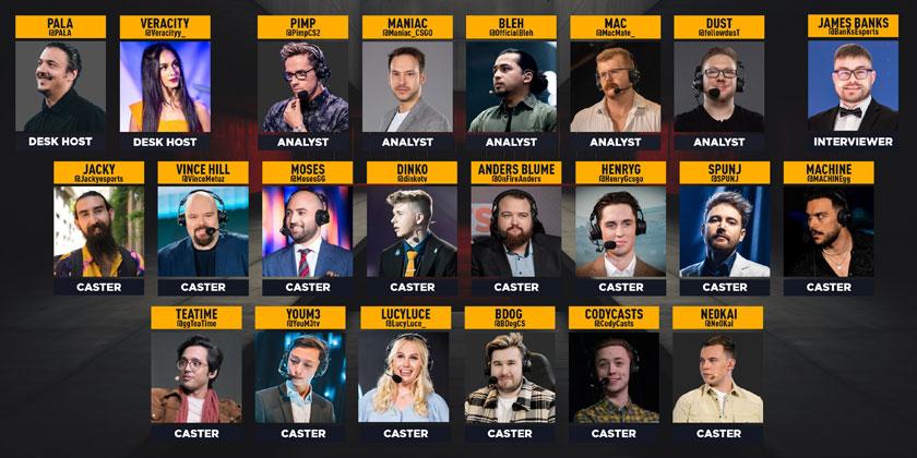 PGL dévoile le Broadcast Talent du RMR Major Copenhagen 2024