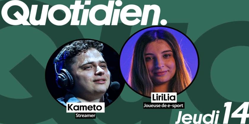 Kameto et LiriLia invités sur le plateau de l'émission Quotidien, ce ...